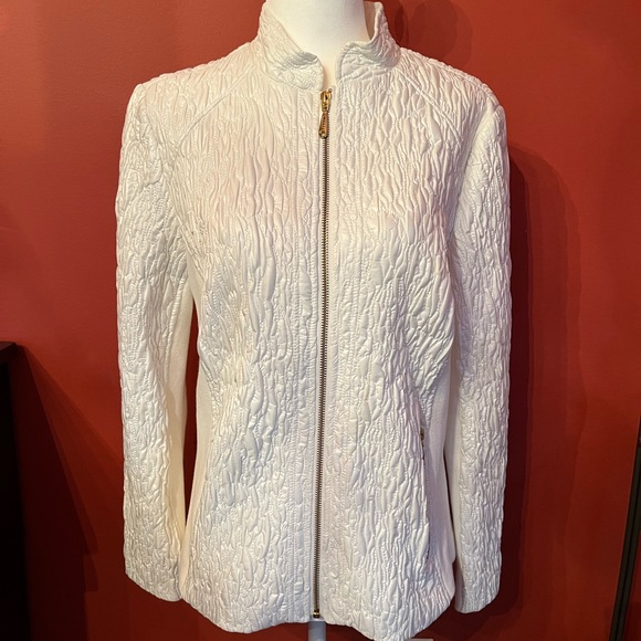 Chico's | Jackets & Coats | Womens White Chico Front Zip Jacket | Poshmark